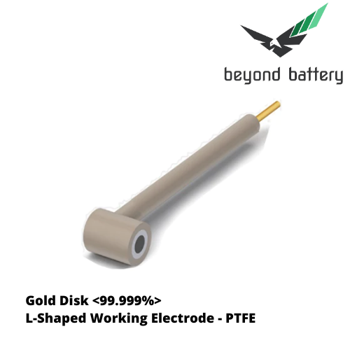 Gold Disk L-Shaped Working Electrode - PTFE – Beyond Battery